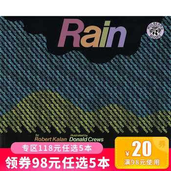 英文原版绘本 Rain 雨 名家 Donald Crews 创意儿童绘本 少儿启蒙科普 Robert Kalan 张湘君推荐 图画书