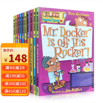 英文原版 美国小学推荐读物 My Weird School 疯狂学校1-10册 送音频