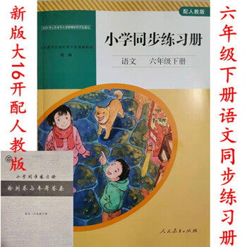2021人教版小学同步练习册语文六年级下册人民教育出版社六年级语文下册配套练习