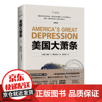 美国大萧条（2020修订本）奥地利学派经典名著，经济学必读作品，经济学家张维迎作序推荐 美国大萧条(2020)