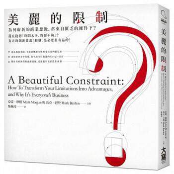 台版 美丽的限制 为何崭新的商业想像常来自匮乏的条件下 职场创意沟通营销管理商业规