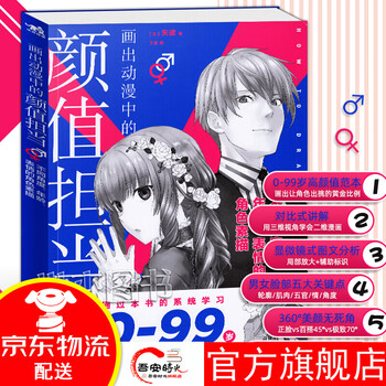 【官方旗舰】画出动漫中的颜值担当 不同角度表情的角色素描零基础漫画教程新手入门动漫美少女年人物手绘漫