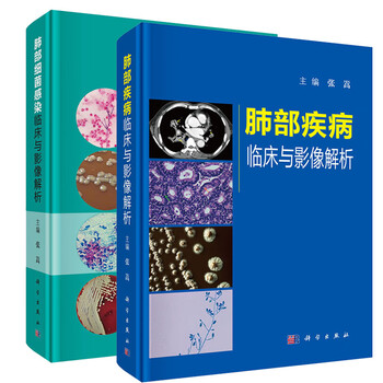 共2册 肺部细菌感染临床与影像解析+肺部疾病临床与影像解析 张嵩 主编 科学出版社