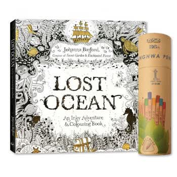 LOST OCEAN(AN INKY ADVENTURE & COLOURING B