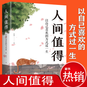正版人间值得正版励志学书籍抖音同款书排行榜以自己喜欢的方式过一生励志书籍初高中生人生正能量青春成长不