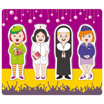 台版 大美女变装拼图 动漫设计开发智力训练拼图儿童