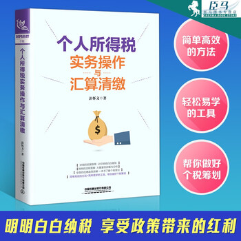 【正版新书】个人所得税实务操作与汇算清缴 彭怀文 著 财务管理个税申报攻略 个税筹划