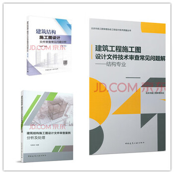 3本套装 建筑工程施工图设计文件技术审查常见问题解析-结构专业+常见问题分析+案例分析及处理