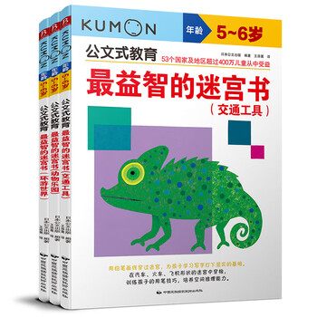 公文式教育：最益智的迷宫书套装(共3册)(2020版)
