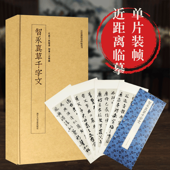 智永真草千字文 高清原大碑帖单片装帧便临摹 释文注释简体旁注 近距离临摹卡片碑帖丛刊中国碑帖名品教程