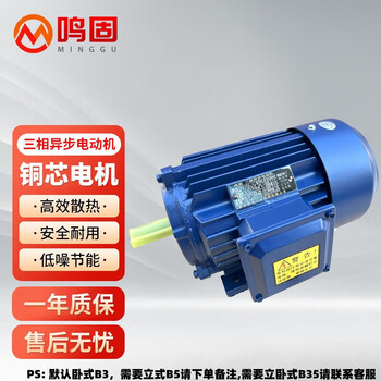 【鸣固YE4 100L-2-3kw 【鸣固】】鸣固 YE4三相异步电动机 电机380v高效率电动机 100L-2-3kw 默认卧式B3，需要立式B5请下单备注【行情 报价 价格 评测】-京东