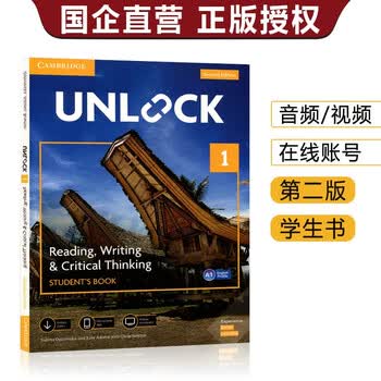 原版剑桥英语教材新版第二版 Unlock 读写 Level 1 学生用书带在线账号注册练习&在线视频