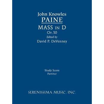 Mass in D, Op.10: Study Score