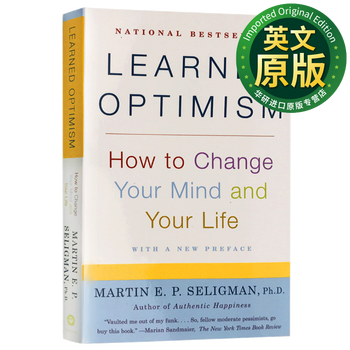 活出最乐观的自己 英文原版书 Learned Optimism 积极心理学之父 塞利格曼 幸福科学四部曲之二 乐观学习法 英文版进口心理学书籍