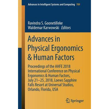 Advances in Physical Ergonomics & Human Factors