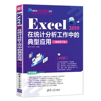 Excel 2019在统计分析工作中的典型应用（视频教学版）（清华社“视频大讲堂”大系高效办公视