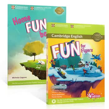 剑桥少儿英语YLE考试用书Fun for Flyers 4th Edition学生书+在线帐号+练习册