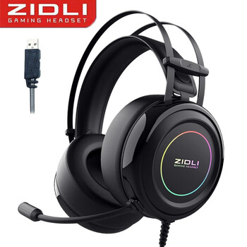 磁动力（ZIDLI） 电脑头戴式耳麦笔记本台式金属游戏耳机lol绝地求生cf电竞带麦降噪音乐耳机网吧 ZH7耳机 单USB接口【图片 价格 品牌 报价】-京东