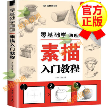 【赠教学视频】飞乐鸟零基础学画画素描入门教程 自学速写人物素描 铅笔静物几何体素描入门教材教程书