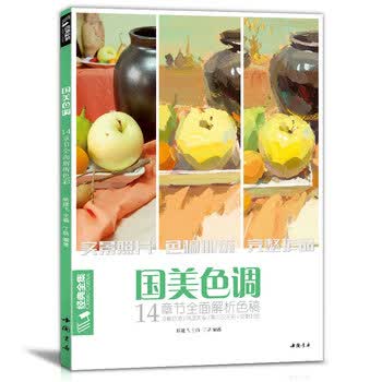 8开《国美色调》色彩静物色稿训练临摹书水粉写生对画照片花质感零基础入门自学艺高考联考中国美院教程材书籍