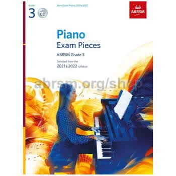 英皇考级教材 钢琴三级考级作品Piano Exam Pieces 2021-2022年英文原版附光盘