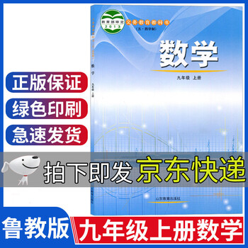 五四学制九年级上册数学书鲁教版九年级数学课本9年级九上数学书初四上册教材教科书山东教育出版社