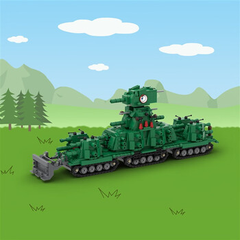 昂沐kv45坦克兼容创意积木MOC还原坦世界KV-44重型坦拼搭积木男孩生日 KV44绿色版+5人仔顺丰【图片 价格 品牌 报价】-京东