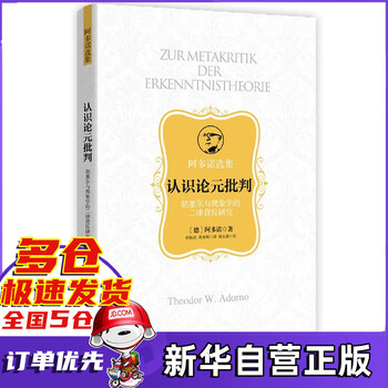 认识论元批判(胡塞尔与现象学的二律背反研究阿多诺选集)