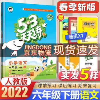 2022春 正版包邮 53天天练 小学6六年级下册语文同步练习册 人教版RJ 五三天天练