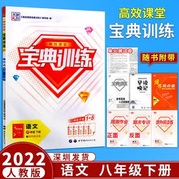 2022高效课堂宝典训练 语文 八年级下册人教版RJ 初二8年级下同步辅导练习册 写作易点通周测作业期末专训测试卷早读晚记课外阅读练