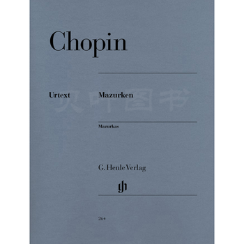 亨乐原版 肖邦 马祖卡 Chopin Mazurken br. HN264