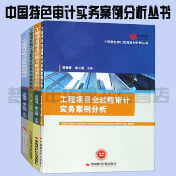 套装4本 中国特色审计实务案例分析丛书 工程项目全过程审计实务案例分析+常见问题+经典案例精选+竣工