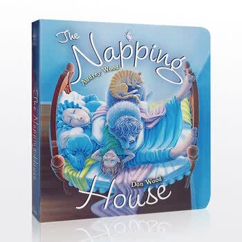 现货【英文原版绘本】The Napping House 打瞌睡的房子 纸板书 廖彩杏吴敏兰书单 韵文