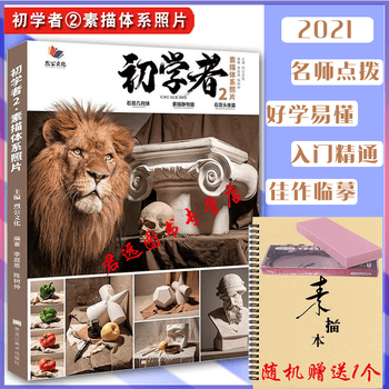 初学者2素描体系照片 2021烈公文化李庭恩陈树仲单体组合石膏几何体静物头像照片写生美术高考联考教材