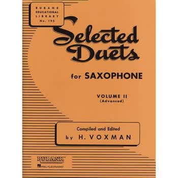 Selected Duets for Saxophone: Volume 2 - Adv...