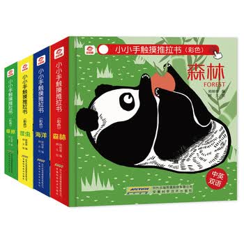 呦呦童小小手触摸推拉书：彩色版（套装4册）(中国环境标志产品 绿色印刷)