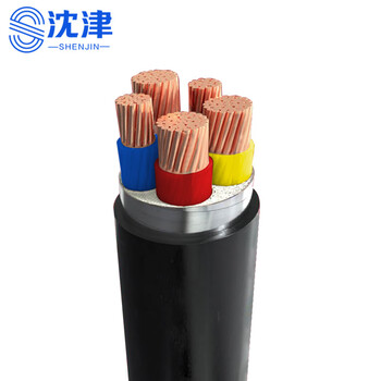 【沈津ZR-VV22-0.6/1KV-3*50+2*25】沈津 ZR-VV22-0.6/1KV-3*50+2*25平方 国标铜芯铠装阻燃电力 ...