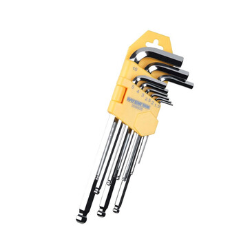 锐能(RAYENR)内六角扳手9件套 球头内六角扳手套装 中长内六角螺丝刀 内六方扳手工具（1.5-10）359005-融创集采商城