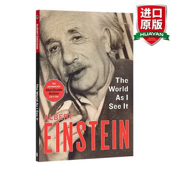 英文原版 爱因斯坦 我眼中的世界 我的世界观 The World As I See It 哲学书籍