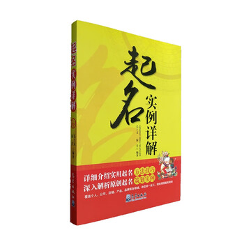起名实例详解 起名方法与实例 公司店铺宝宝起名技起名·实例详解 起名学基础原则 起名案例文化书籍