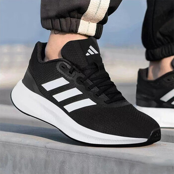 阿迪达斯 （adidas）男鞋 2023冬季新款运动鞋舒适透气休闲鞋子耐磨缓震跑步鞋男 HQ3790/黑白 40【图片 价格 品牌 报价】-京东