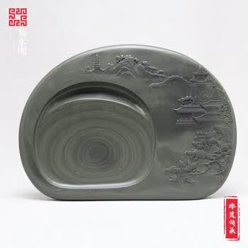 国家非遗 易水砚台《宁静致远》天然原石老坑砚厂家直销包邮  文房四宝 毛笔砚台 礼品学生砚台收藏
