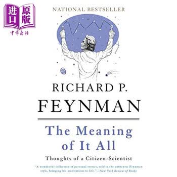 费曼讲演录 一个平民科学家的思想 英文原版 The Meaning of It All Thoughts of a Citizen Scientist Richard Feynman