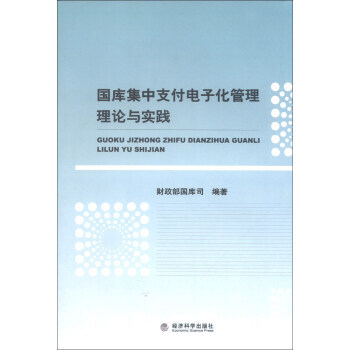 国库集中支付电子化管理理论与实践 财政部国库司【正版图书】