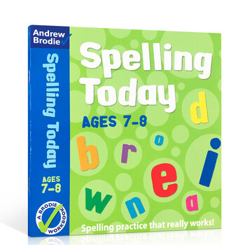 Andrew Brodie 自然拼读拼写练习册7-8岁 英国小学教辅综合练习 英文进口原版 /Spelling Today for ages 7-8