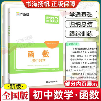 作业帮 函数 初中数学突破专项训练练习题