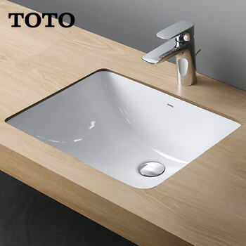 TOTO台盆LW1535/1536台下盆嵌入式智洁面盆家用简约陶瓷大容量方形洗手洗漱洗脸盆 方形加长盆LW1536B【裸盆590*380mm】【图片 价格 品牌 报价】-京东