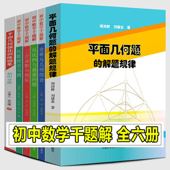 中科大全6册 初中数学千题解 代数综合与圆+二次函数与相似+全等与几何综合+反比例与最值问题+平面几