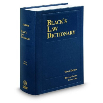 Black's Law Dictionary 布莱克法律大词典 进口书 第十版