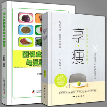 【全套2册】享瘦 : 21天健康饮食习惯瘦身法 刘松丽+图说食物热量与运动健康 科学减脂健康营养书